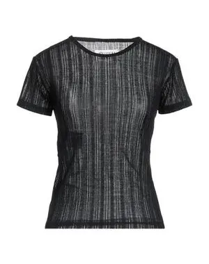 MAISON MARGIELA Knitted Short Sleeve Top - Black