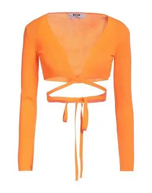 MSGM Wrap Cardigan - Orange