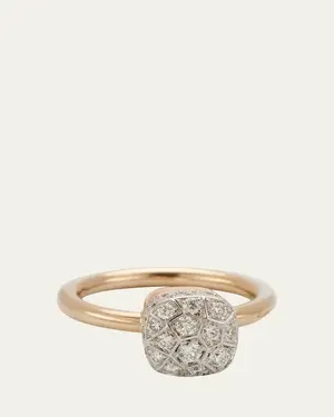 Pomellato Nudo Solitaire 18k Gold Diamond Ring - Rose Gold