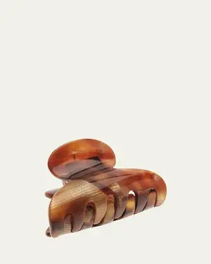 France Luxe France Luxe Mini Couture Jaw Clip Black Patterned