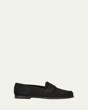 Manolo Blahnik Perrita Penny Loafers