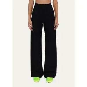 LESET Rio Wide-leg Ponte Pants