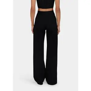 LESET Rio Wide-leg Ponte Pants