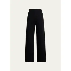 LESET Rio Wide-leg Ponte Pants