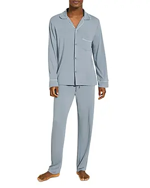 Eberjey William Pajama Set Blue Fog