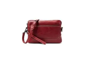 THE FRYE COMPANY Melissa Leather Crossbody Wristlet - Burgundy