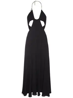 Dsquared2 Silk Blend Marocaine Cutout Midi Dress