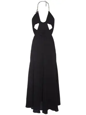 Dsquared2 Silk Blend Marocaine Cutout Midi Dress