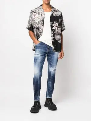 Dsquared2 Slim-cut Distressed Jeans - Blue