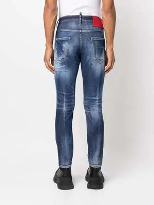 Dsquared2 Slim-cut Distressed Jeans - Blue