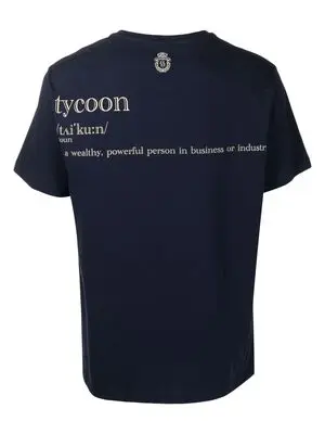 BILLIONAIRE Graphic-print Cotton T-shirt - Blue