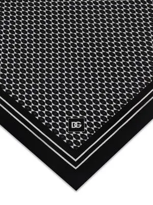 Dolce & Gabbana Geometric-print Silk Pocket Square