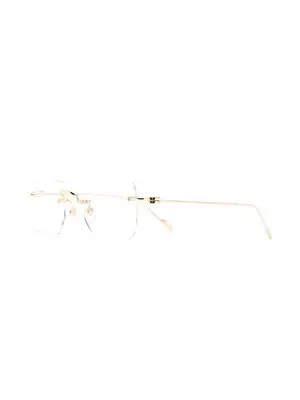 Cartier 18kt Gold Double C Décor Square Optical Glasses