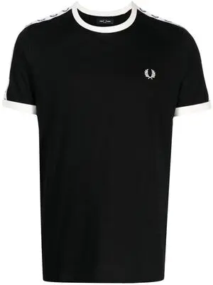 Fred Perry Logo-tape Cotton T-shirt