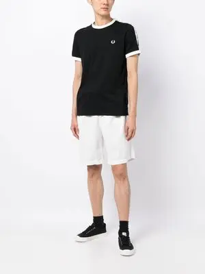 Fred Perry Logo-tape Cotton T-shirt