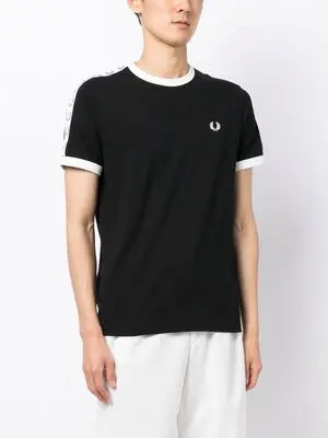 Fred Perry Logo-tape Cotton T-shirt