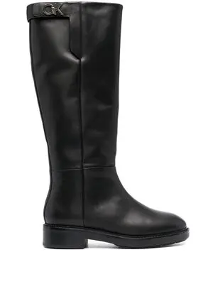 Calvin Klein Plaque Knee-high Boots