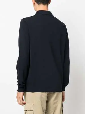 Fred Perry Crest-motif Polo Shirt - Blue