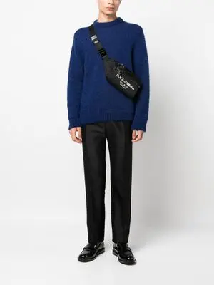 Dolce & Gabbana Embossed Logo Belt Bag - Black