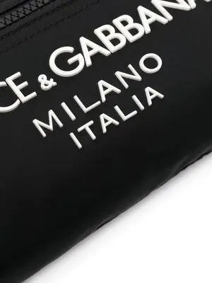 Dolce & Gabbana Embossed Logo Belt Bag - Black