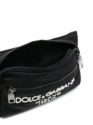 Dolce & Gabbana Embossed Logo Belt Bag - Black