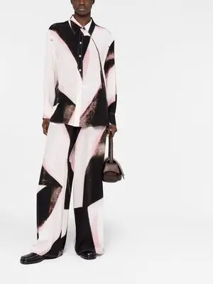 Alexander McQueen Printed High-waist Trousers