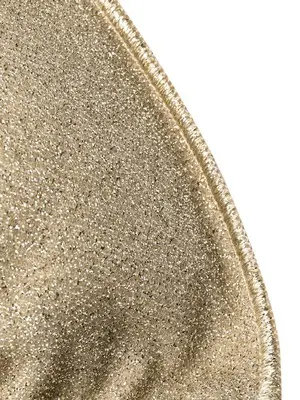 Oseree Metallic-thread Halterneck Bikini - Gold