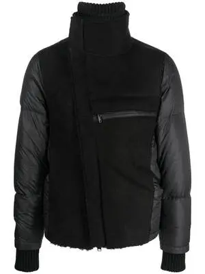 Transit Funnel-neck Panelled Puffer Jacket