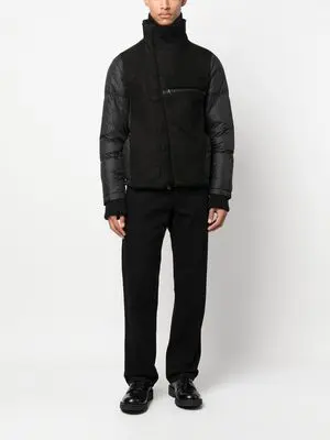 Transit Funnel-neck Panelled Puffer Jacket