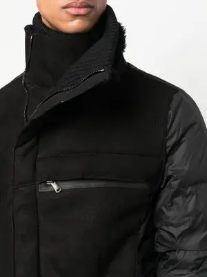 Transit Funnel-neck Panelled Puffer Jacket