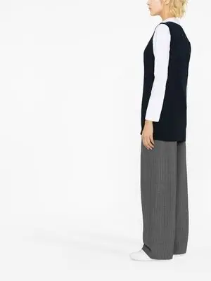 MAISON MARGIELA V-neck Wool-blend Vest