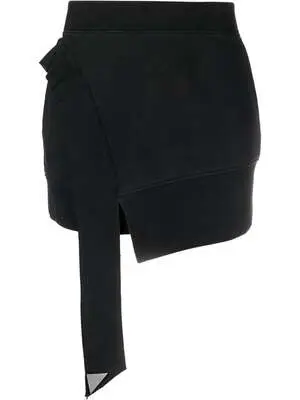 Attico Asymmetric Hem Pencil Skirt