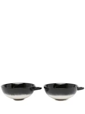 ANN DEMEULEMEESTER X SERAX X Serax Espresso Cups Set Of Two - Black