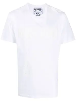 Moschino Logo-print Cotton T-shirt - White