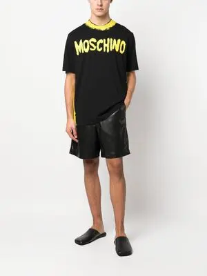 Moschino Logo-print Organic Cotton T-shirt