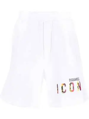 Dsquared2 Icon Logo-print Shorts - White