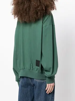 We11Done Cursive Ogo-print Sweatshirt