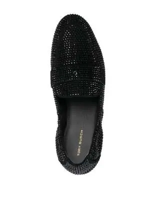 Tory Burch Ballet Leather Loafers - Black