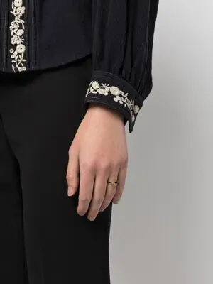 Tory Burch Enamel Logo Ring - Gold