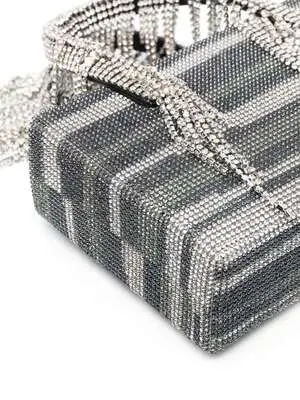 Kara Crystal-embellished Fringe Tote Bag - Silver