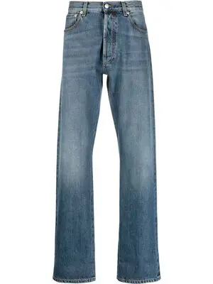 Alexander McQueen Turn-up Cuff Straight-leg Jeans