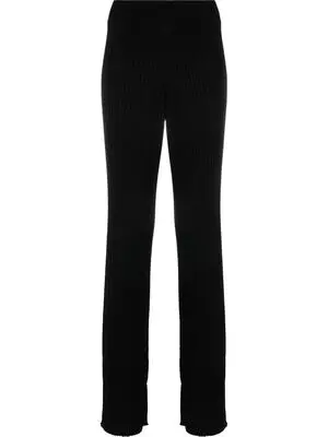 Fabiana Filippi Ribbed-knit Flared Trousers