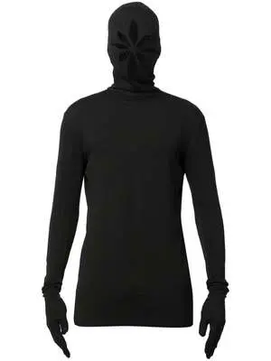 KUSIKOHC Cut-out Mask Gloved Sweatshirt