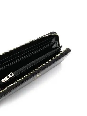 Furla Logo-plaque Leather Wallet - Black
