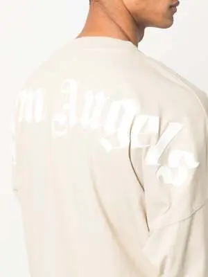Palm Angels Logo-print Long-sleeved Sweatshirt