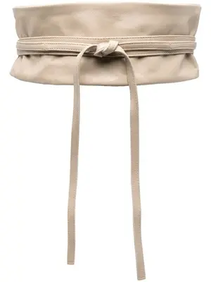 FURLING BY GIANI High-waist Tie-fastening Belt - Neutrals