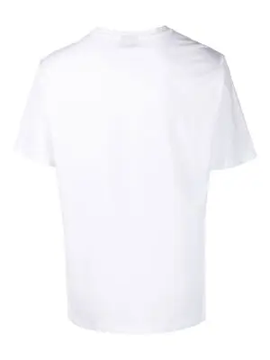 BILLIONAIRE Flocked-logo Short-sleeved T-shirt - White