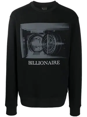 BILLIONAIRE Graphic-print Cotton Sweatshirt