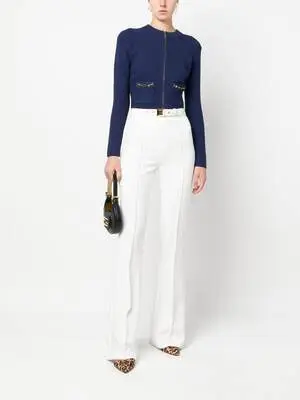 Elisabetta Franchi Flared Belted Trousers