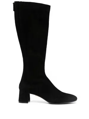 AQUAZZURA Round-toe Knee-length Boots - Black